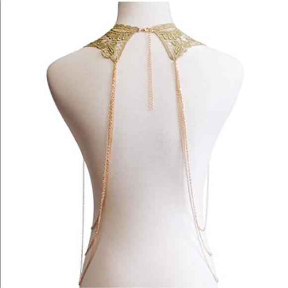 bodyyy | Jewelry | Body Chain Necklace Lace Body Harness | Poshmark